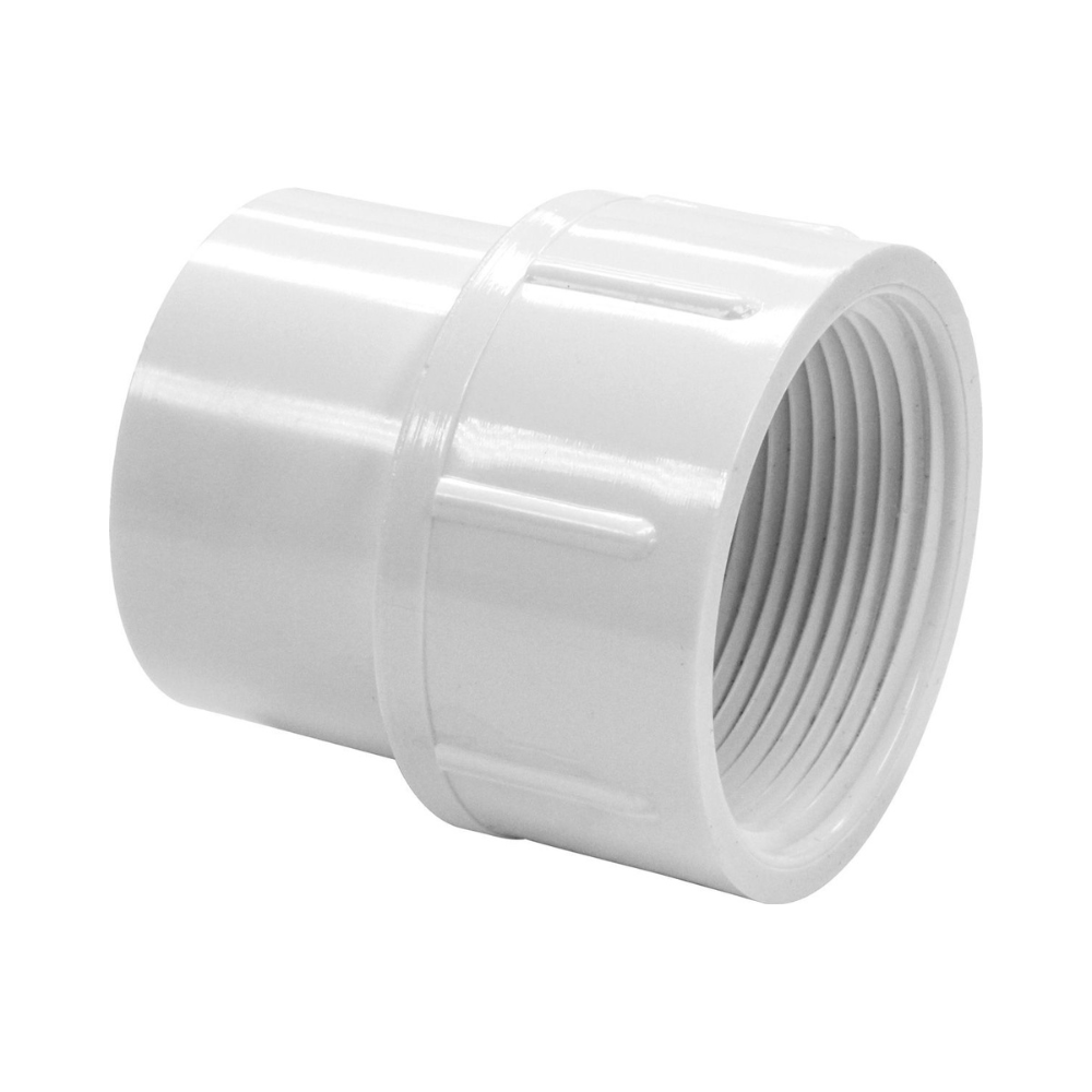 Adaptateur (Vissé Femelle X Collé Mâle) - PVC Schedule 40 Blanc – GoPiscine
